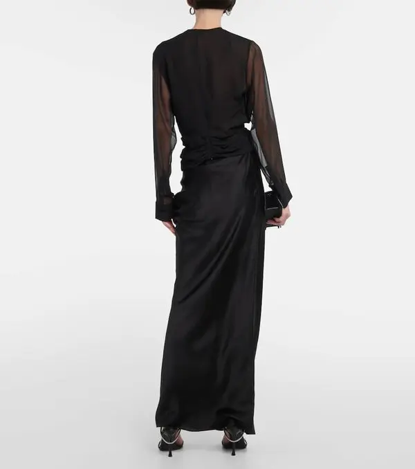 Christopher Esber Silk Georgette Blouse