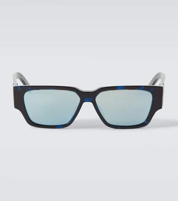 Dior Cd Diamond S5i Rectangular Sunglasses - Blue