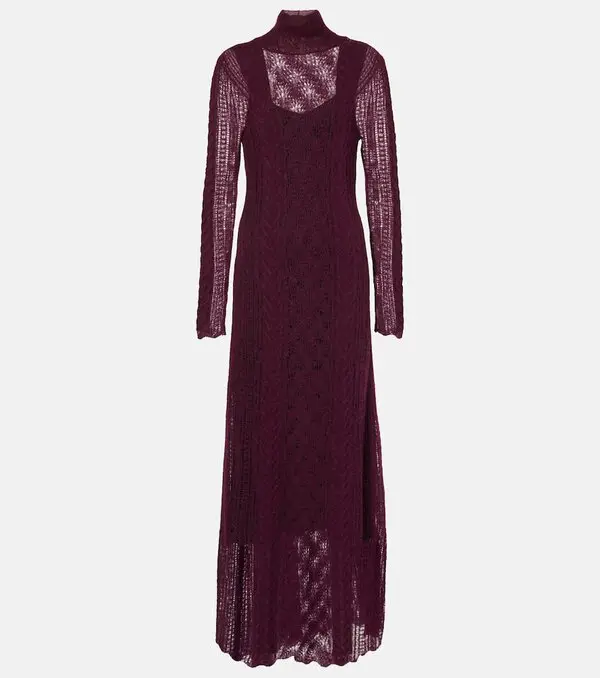 Ulla Johnson Kassia Wool-blend Maxi Dress - Red
