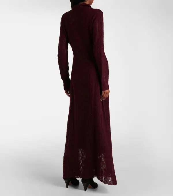 Ulla Johnson Kassia Wool-blend Maxi Dress - Red