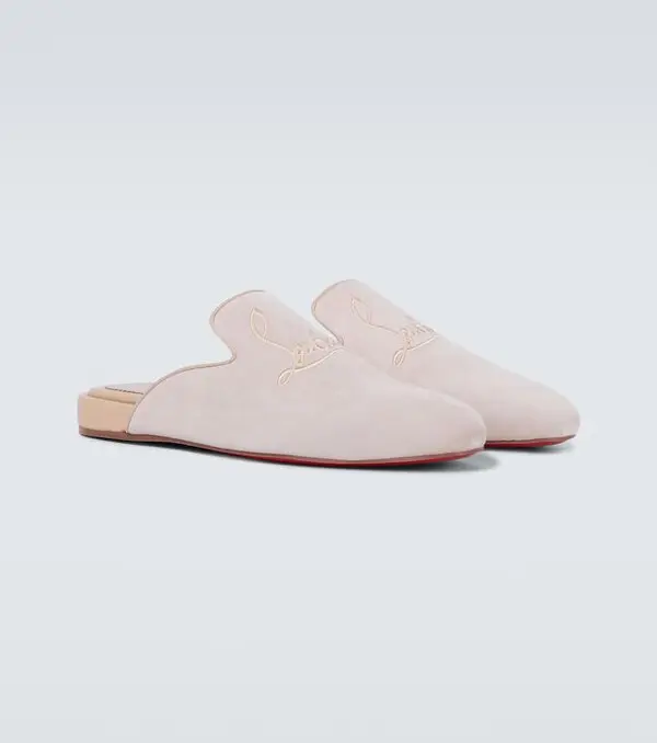 CHRISTIAN LOUBOUTIN Coolito Flat Mules - Beige
