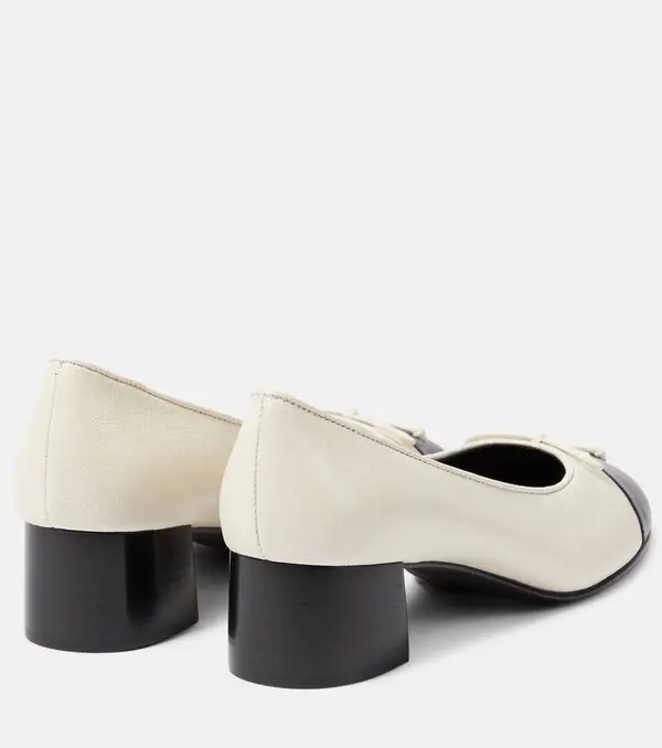 Tory Burch Cap-toe Leather Pumps