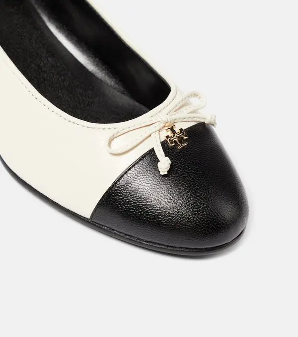 Tory Burch Cap-toe Leather Pumps
