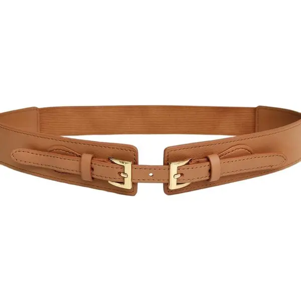 BELLE & BLOOM London Fog Leather Waist Belt - Brown