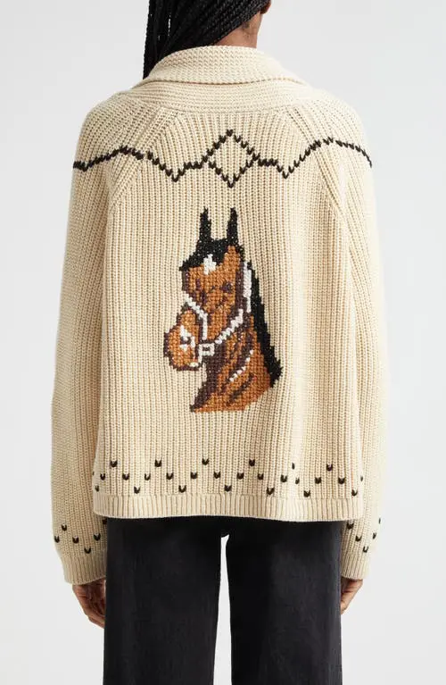The Great. The Horse Lodge Cotton Blend Cardigan
