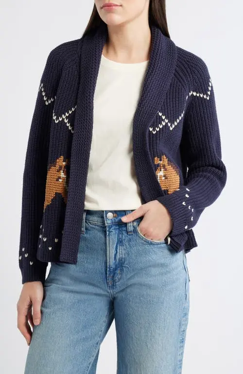 The Great. The Horse Lodge Cotton Blend Cardigan