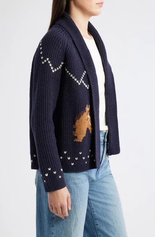 The Great. The Horse Lodge Cotton Blend Cardigan