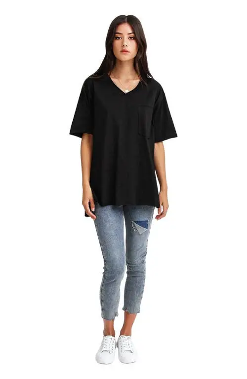 BELLE & BLOOM Brave Soul Oversized T-shirt - Black