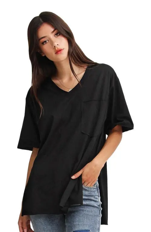 BELLE & BLOOM Brave Soul Oversized T-shirt - Black