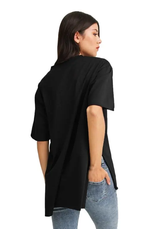 BELLE & BLOOM Brave Soul Oversized T-shirt - Black
