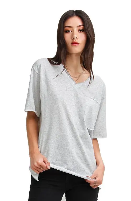 BELLE & BLOOM Brave Soul Oversized T-shirt - Grey