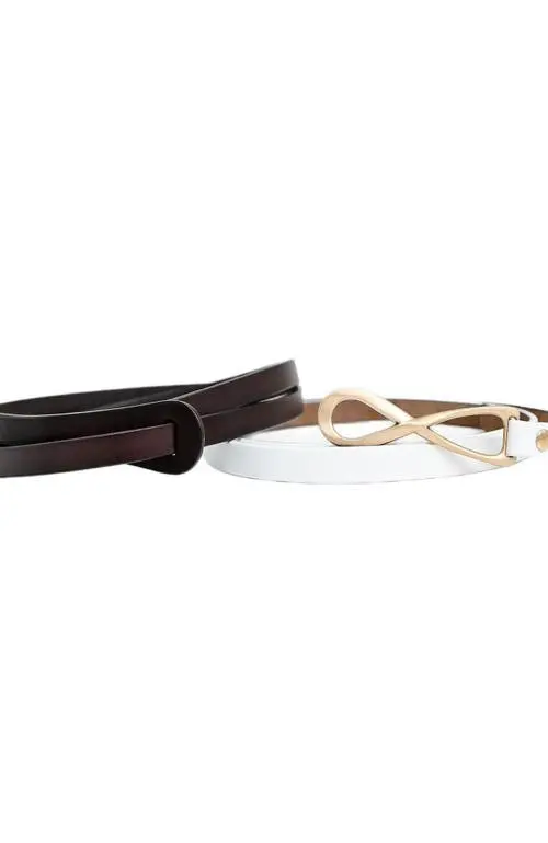 BELLE & BLOOM London Mood Leather Tie Belt - White