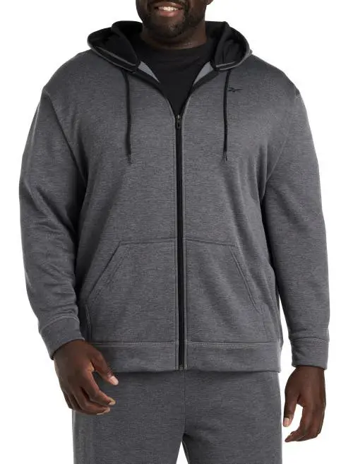 REEBOK Performance Zip-front Hoodie - Pure Grey Heather