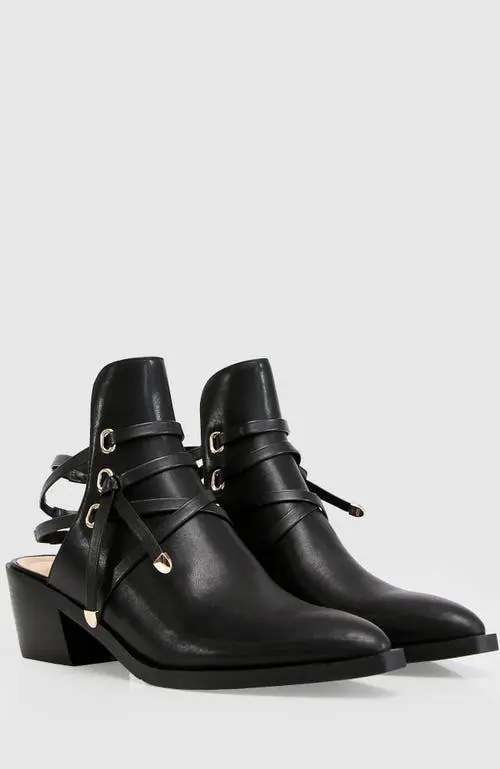BELLE & BLOOM Open Back Boots - Black