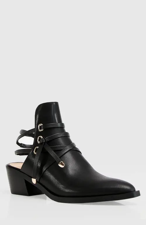 BELLE & BLOOM Open Back Boots - Black
