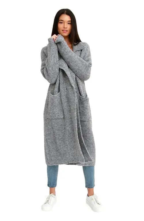 BELLE & BLOOM Born To Run Sweater Coat - Grey