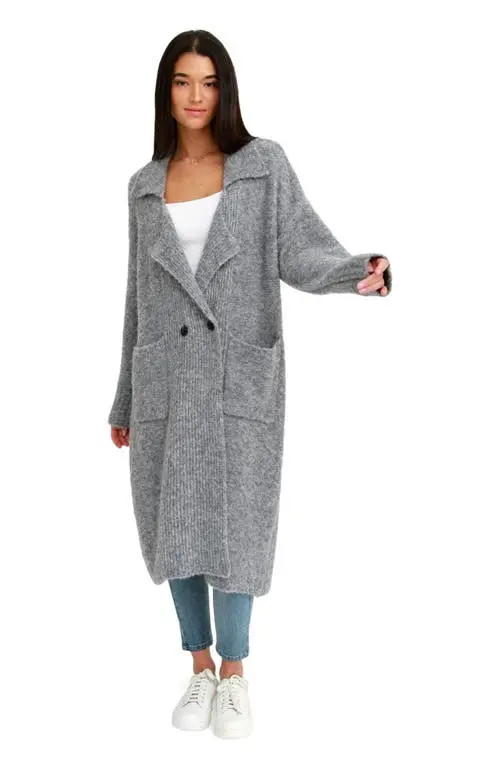 BELLE & BLOOM Born To Run Sweater Coat - Grey