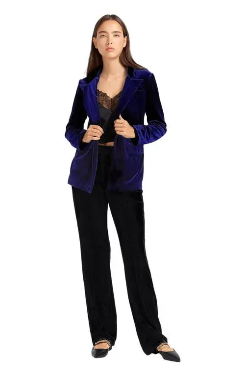 BELLE & BLOOM Eternity Velvet Blazer - Royal Blue