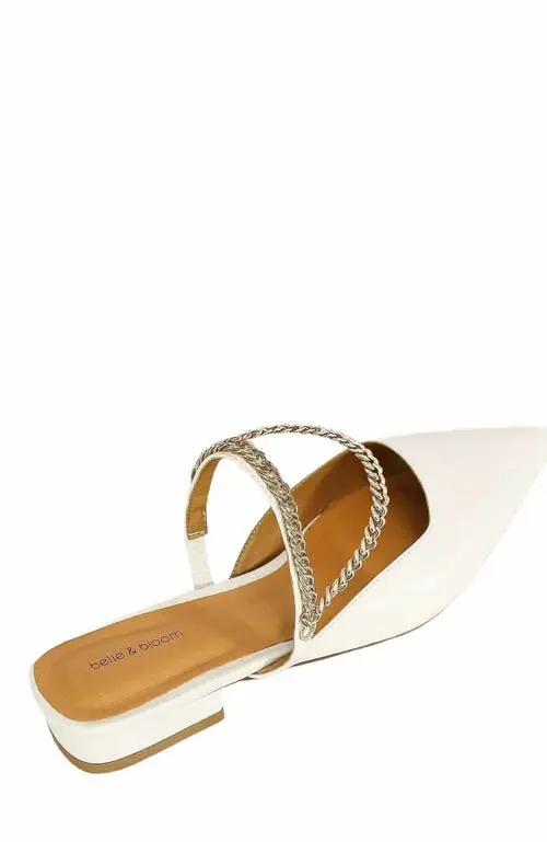 BELLE & BLOOM On The Go Leather Flat - Cream