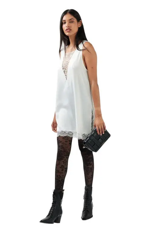 BELLE & BLOOM After Party Lace Mini Dress - White