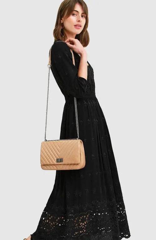 BELLE & BLOOM All Eyes On Me Midi Dress - Black