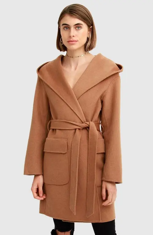 BELLE & BLOOM Robe Coat - Camel