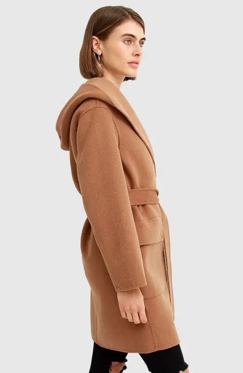BELLE & BLOOM Robe Coat - Camel