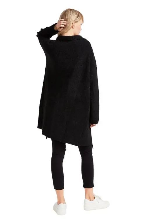 BELLE & BLOOM Days Go Sustainable Blazer Cardigan - Black