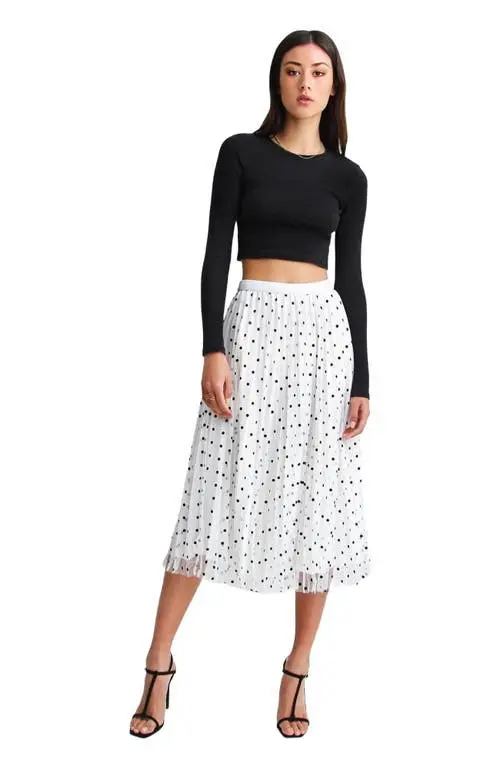 BELLE & BLOOM Mixed Feeling Reversible Skirt - White