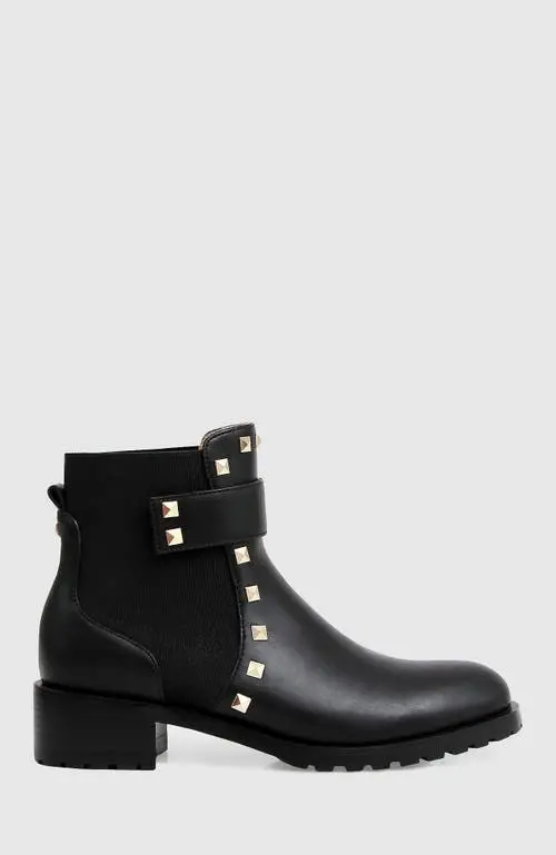 BELLE & BLOOM City Lights Leather Ankle Boots - Black