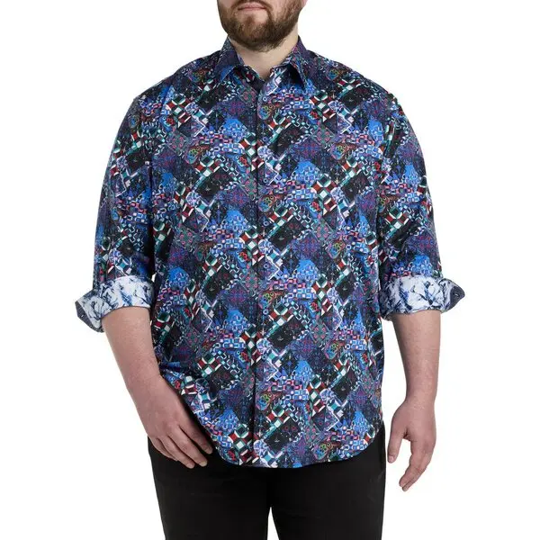 Robert Graham Big & Tall Chaney Sport Shirt - Multi