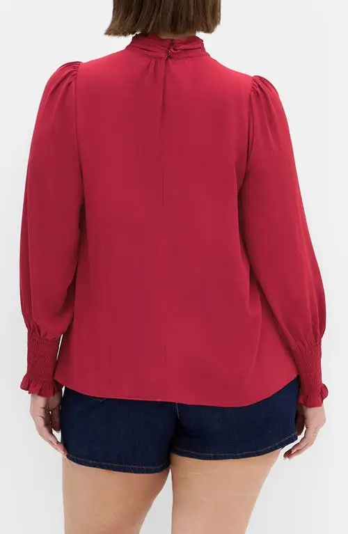 City Chic Iris Keyhole Blouse
