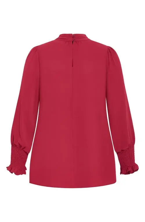 City Chic Iris Keyhole Blouse