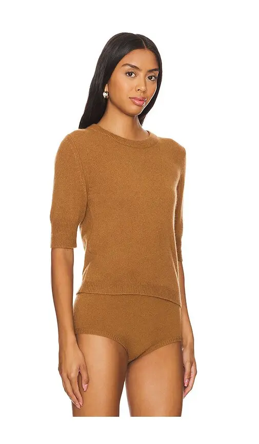 W. CASHMERE Celina Short Sleeve Pullover