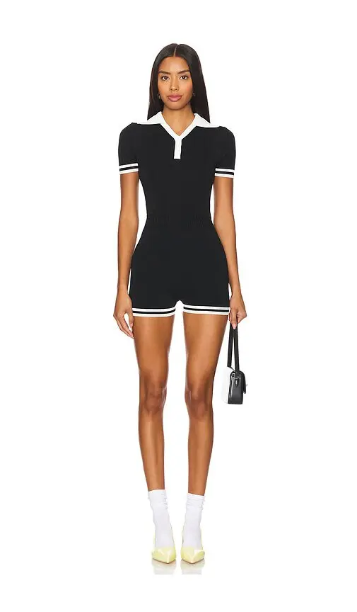 ALL THE WAYS Davina Romper - Black