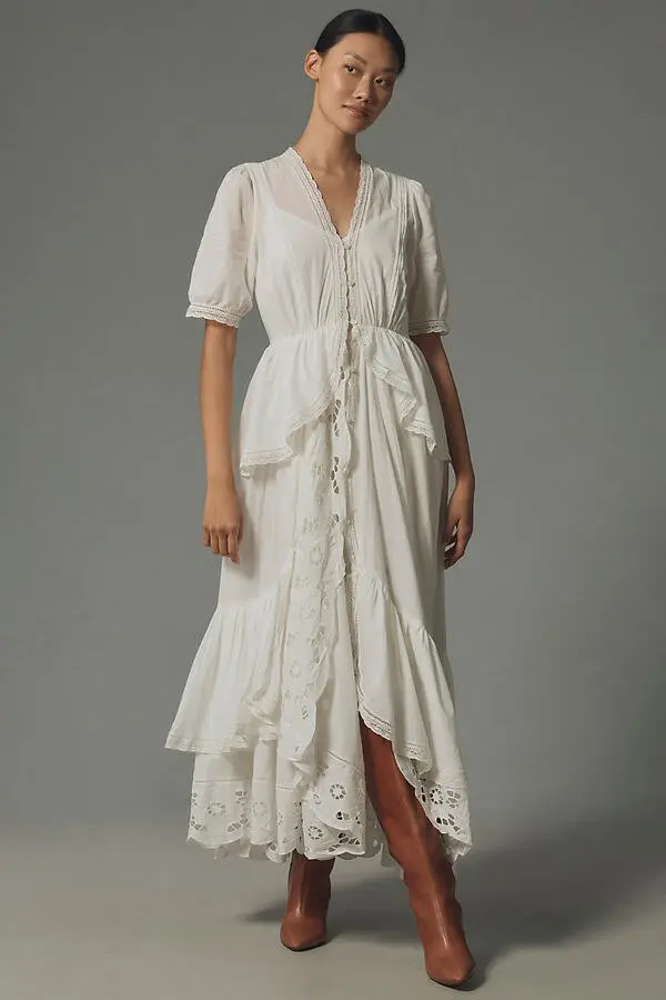 Forever That Girl Raina Lace Maxi Dress In White - 50% Off | Editorialist