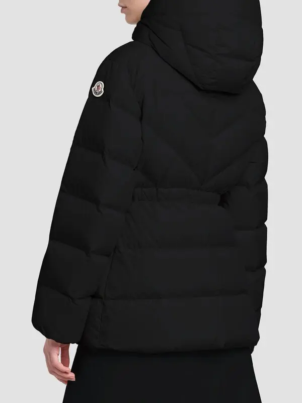 Moncler Brosse Belted Puffer Jacket - Black