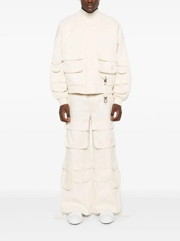 UNTITLED ARTWORKS Washed Cargo Bomber Jacket