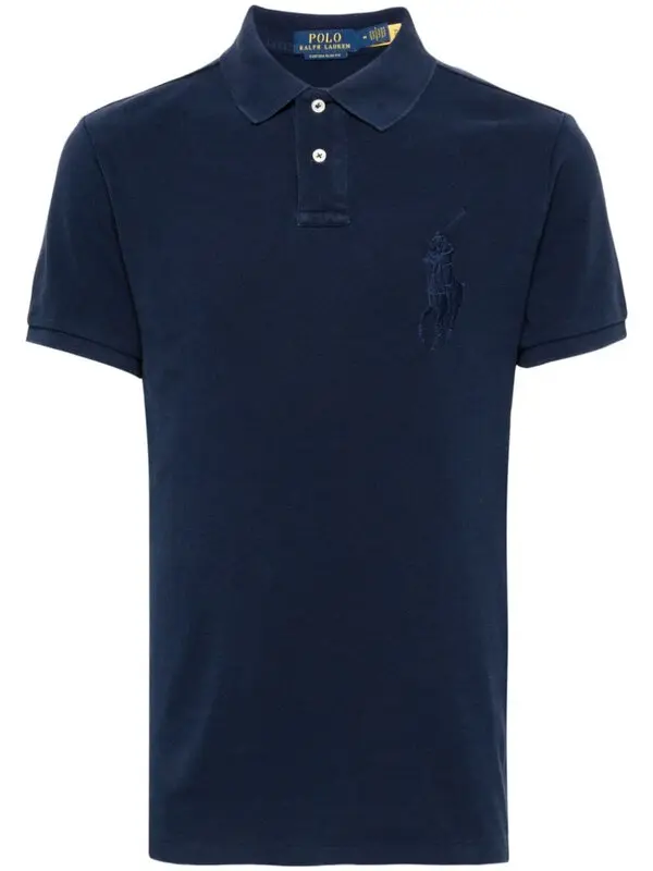 Polo Ralph Lauren Polo Pony-embroidery Polo Shirt - Blue