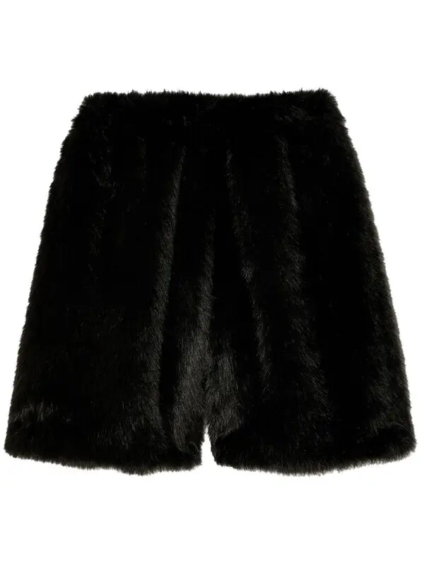 Simone Rocha Faux-fur Boxing Shorts