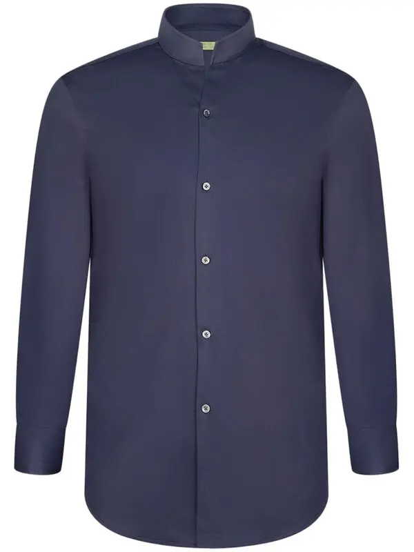 Shanghai Tang Band-collar Shirt