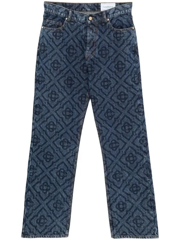Casablanca Laser Monogram Denim Jeans