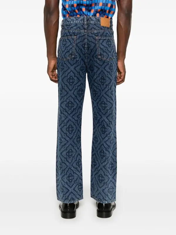 Casablanca Laser Monogram Denim Jeans