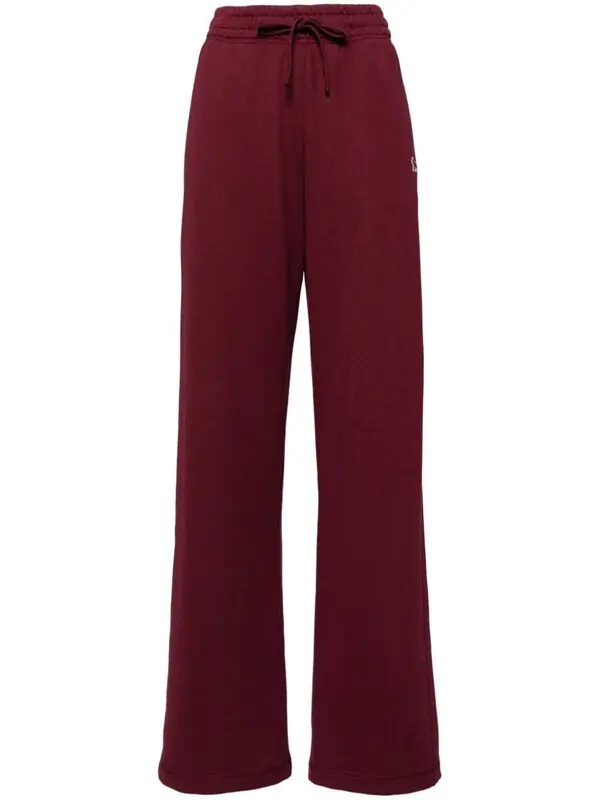 Maison Kitsuné Logo Patch Pants - Red