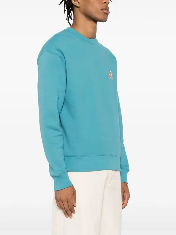 Maison Kitsuné Speedy Fox Patch Sweatshirt - Blue