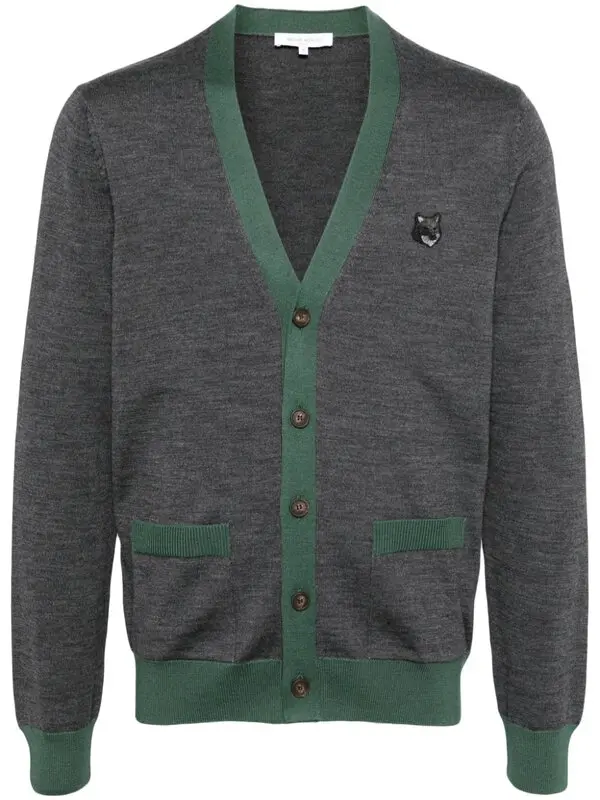 Maison Kitsuné Bold Fox Head Patch Cardigan