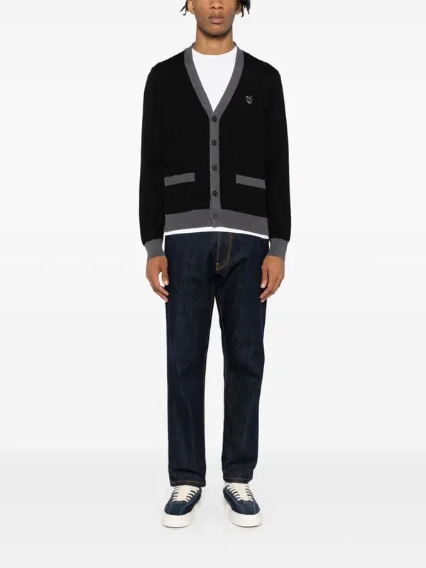 Maison Kitsuné Bold Fox Head Patch Cardigan