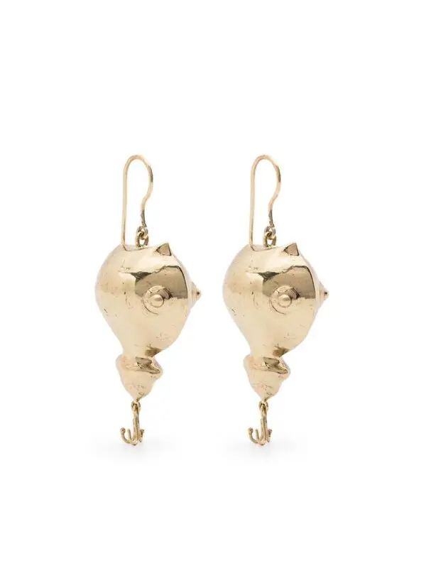 ALEMAIS Drop-design Earrings - Gold