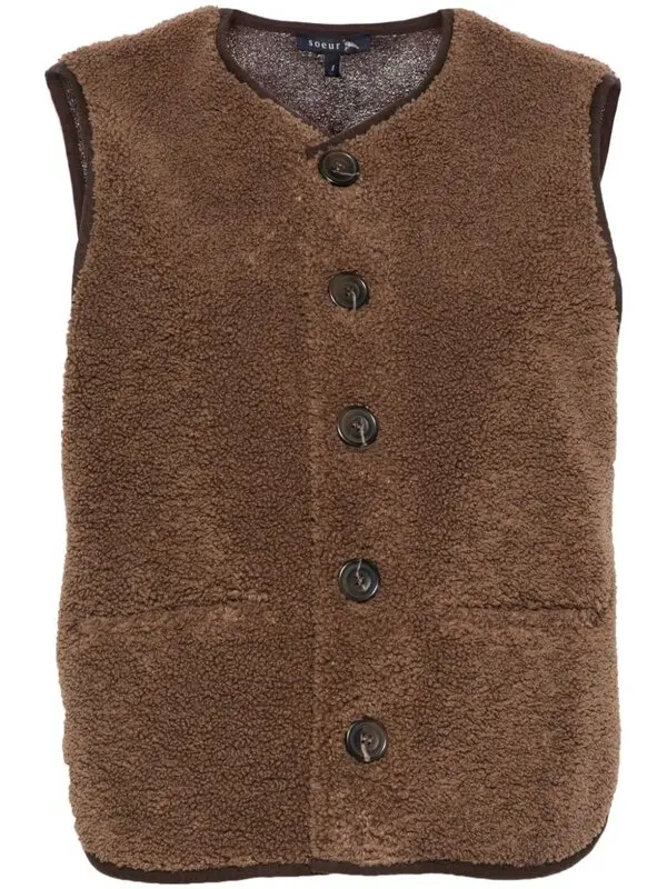 Soeur Faux-shearling Vest