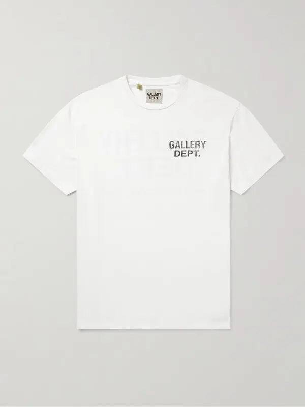 GALLERY DEPT. Vintage Souvenir Logo-print Cotton-jersey T-shirt - White